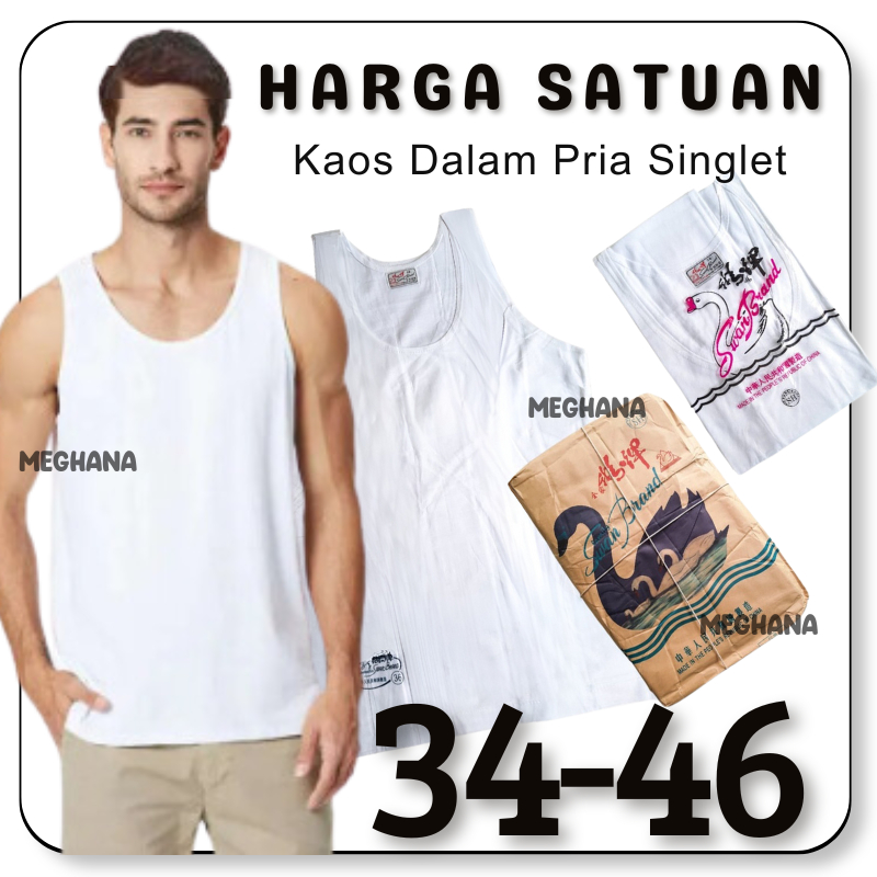 Jual SINGLET SWAN BRAND/KAOS DALAM PRIA SWAN BRAND/LEMBUT DAN NYAMAN DI ...