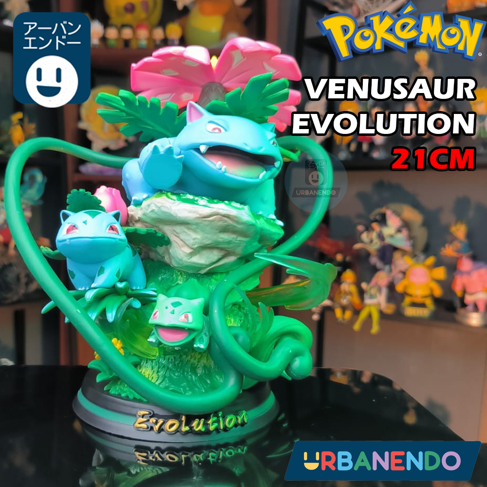 Jual Action Figure Venusaur Evolution Pokemon Bulbasaur Ivysaur Ukuran ...