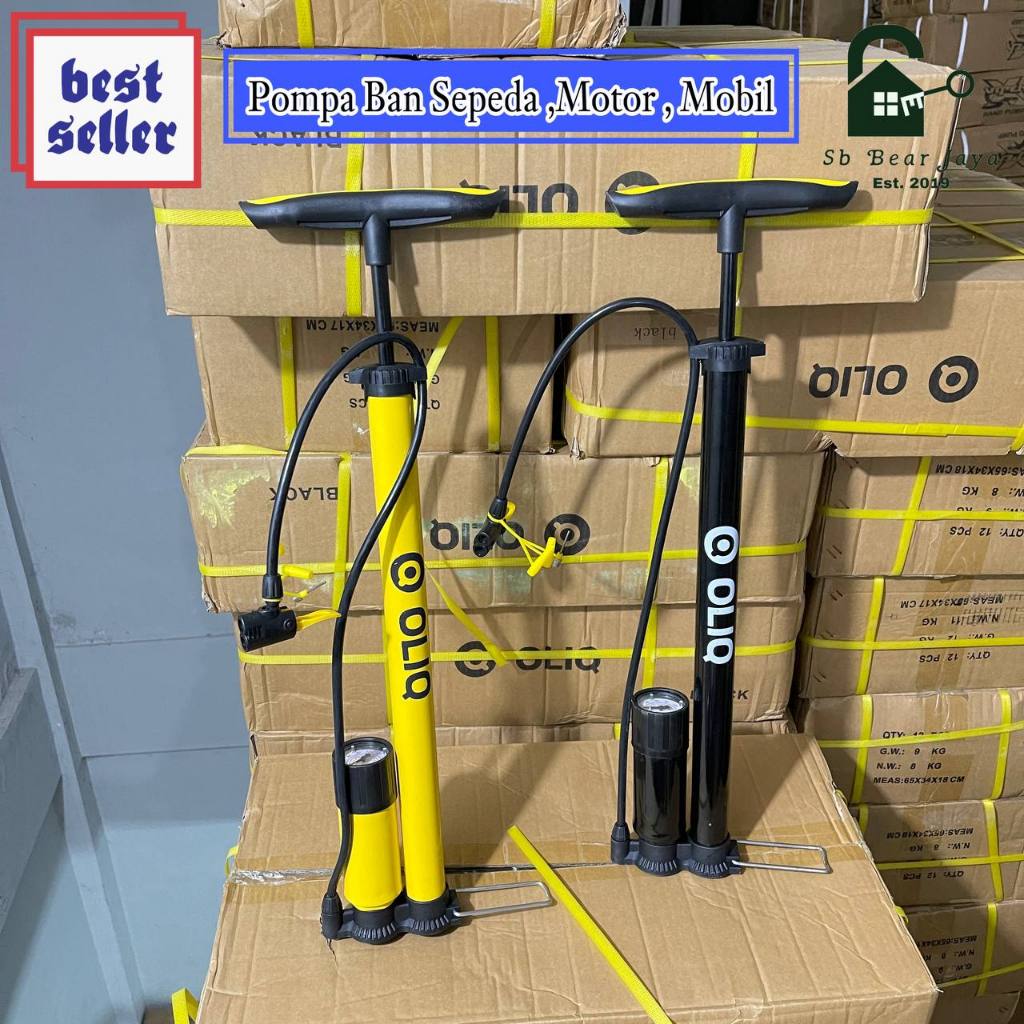 Jual Pompa Ban Motor Mobil Tabung Meter Sepeda , Motor , Mobil Bola ...