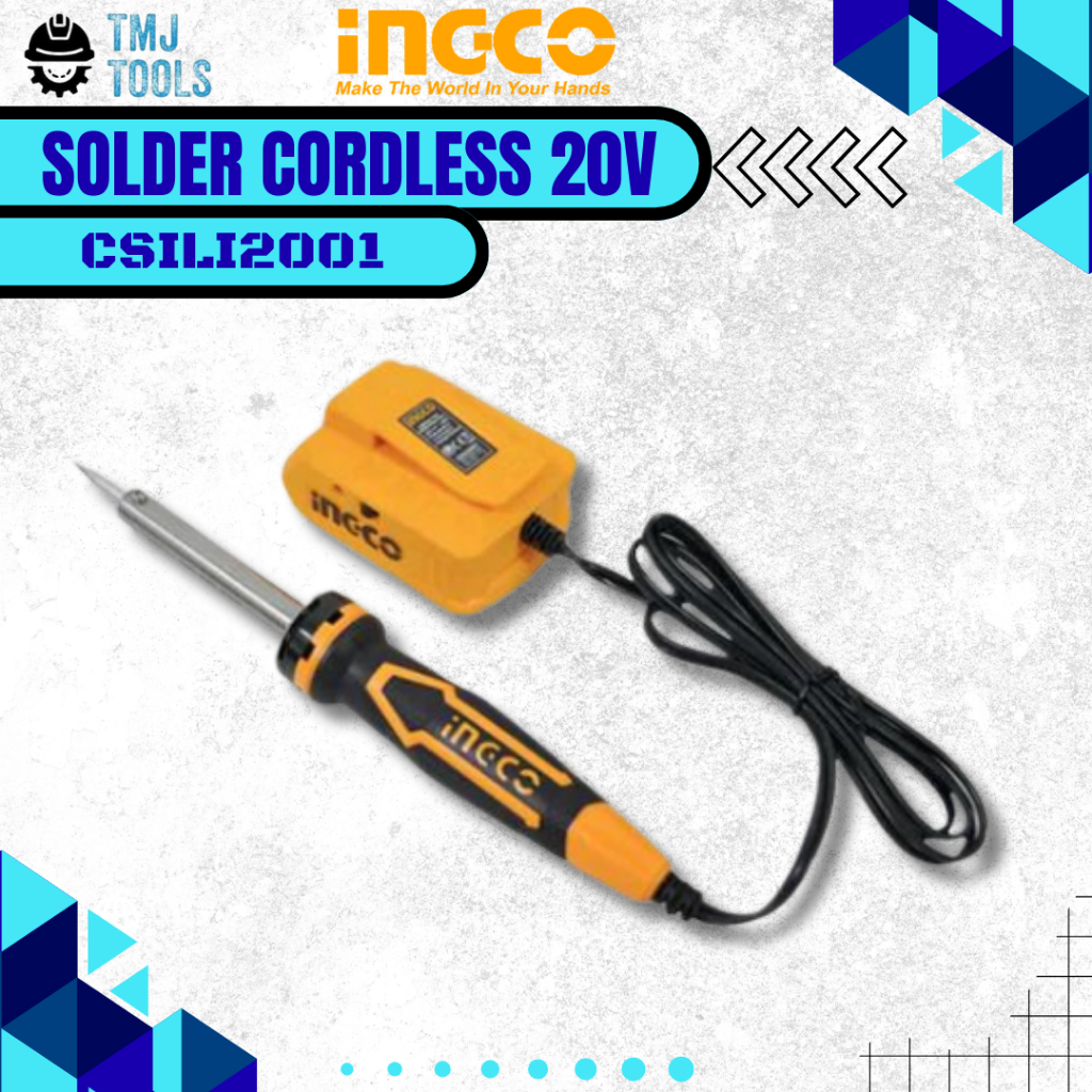 Jual Solder Cordless INGCO CSILI2001 20v Soldier Soder Baterai Portable ...
