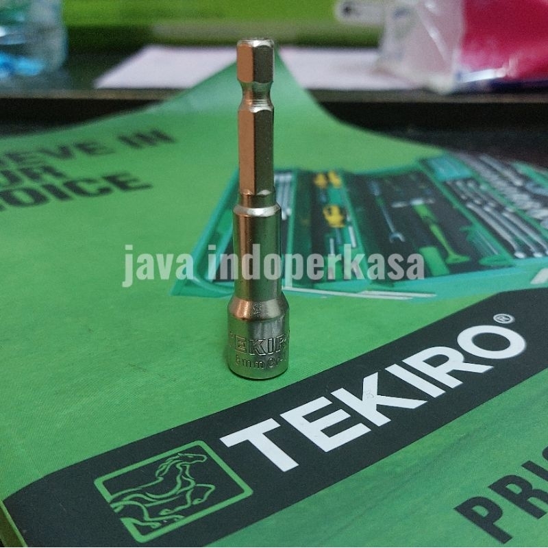 Jual TEKIRO 1 pcs magnetic hex nut 8 x 65 mm kunci mata roofing ada magnet (eceran) | Shopee ...