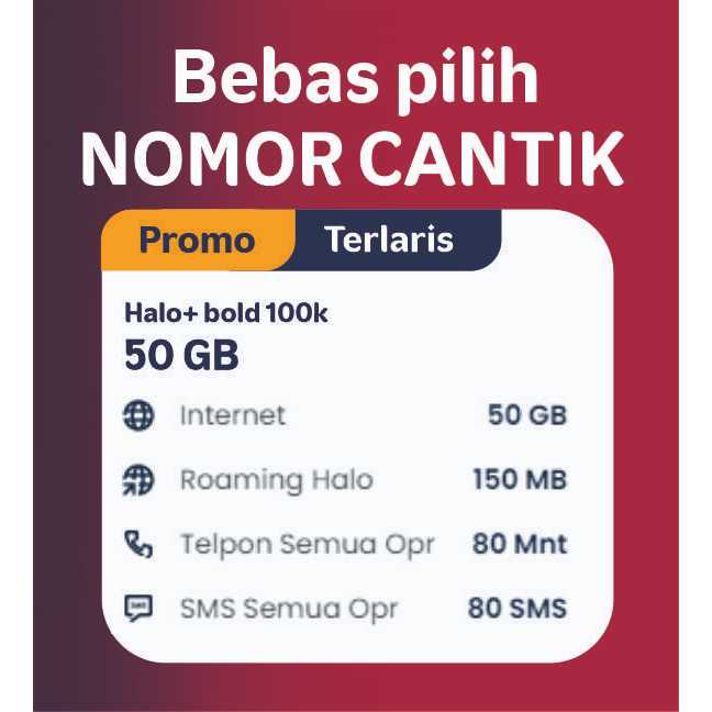 Jual KARTU HALO - TELKOMSEL HALO - PASCABAYAR - NOMOR CANTIK 10 DIGIT | Shopee Indonesia