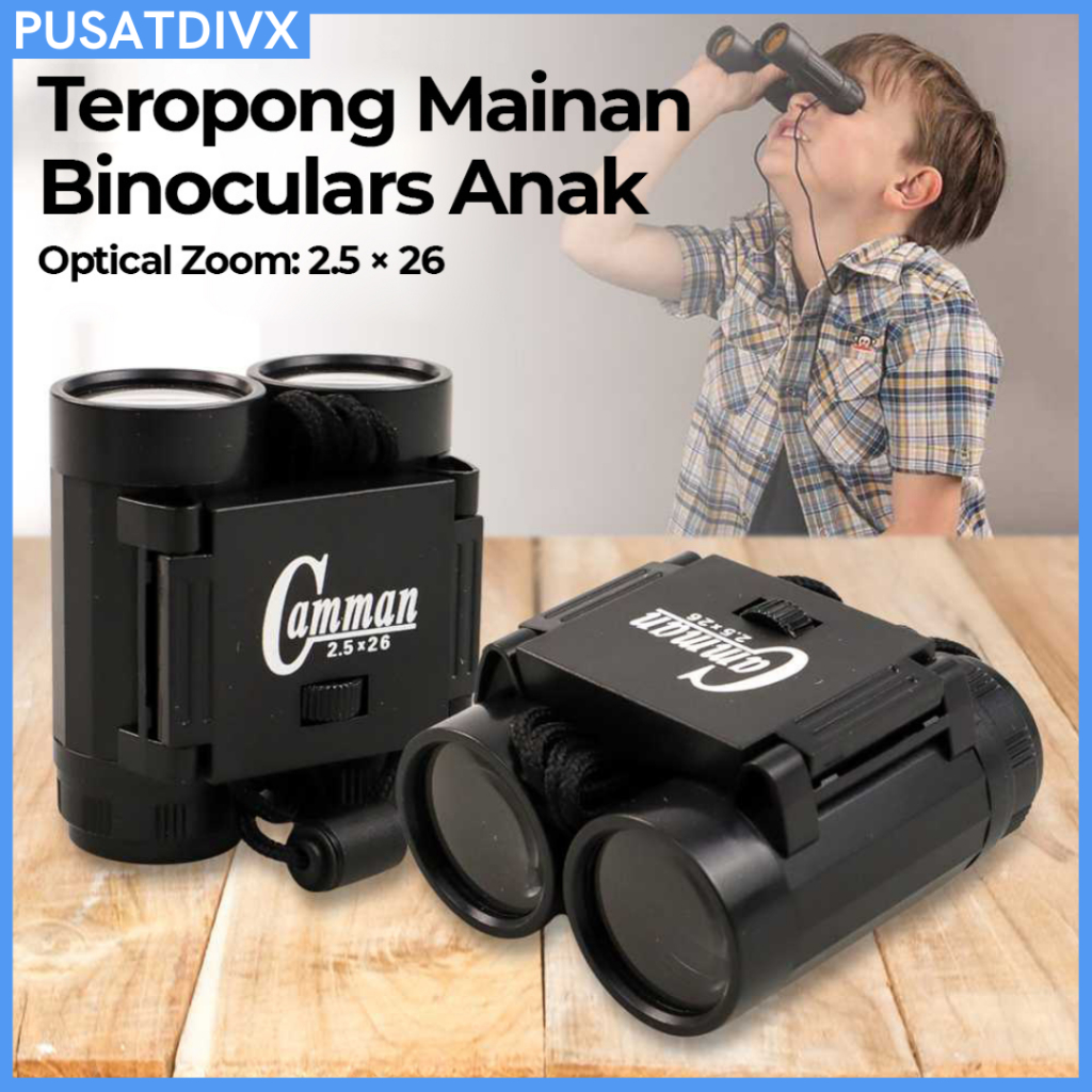 Jual SANJI SNI CAMMAN TEROPONG MAINAN BINOCULARS ANAK TELESCOPE 2.5 x ...