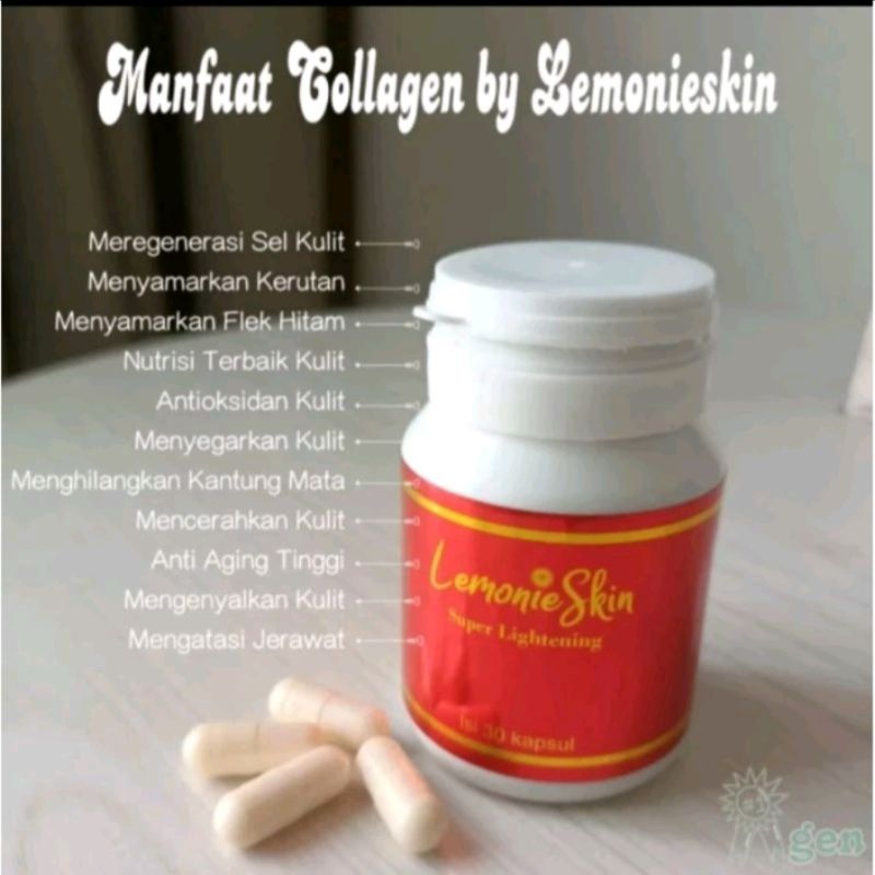 Jual KAPSUL COLLAGEN by LEMONIESKIN (Super Lightening)~~Ecerr | Shopee ...