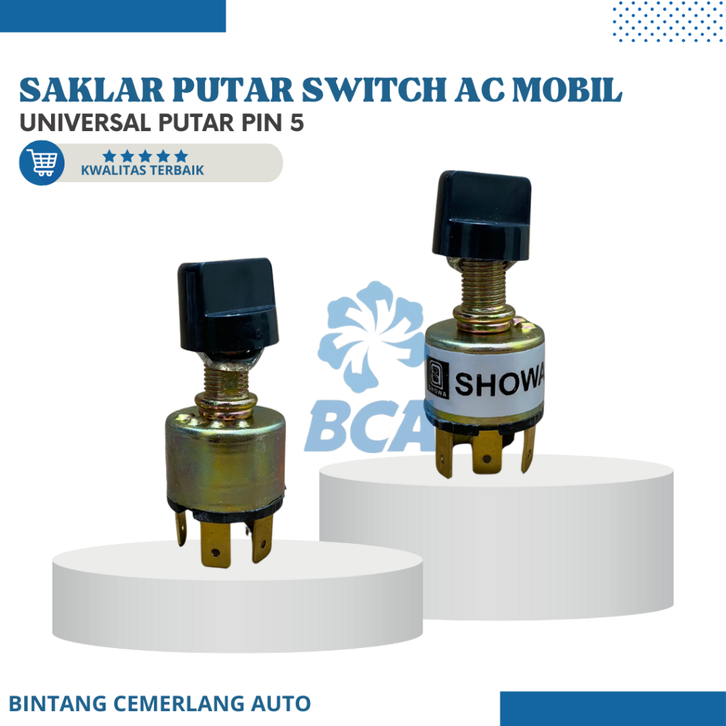 Jual SAKLAR PUTAR SWITCH AC Mobil Universal Putar PIN 5 | Shopee Indonesia