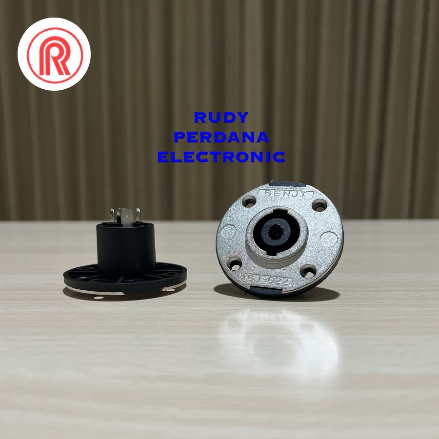 Jual SOCKET SOKET SPEAKON SPIKON FEMALE 4 PIN BULAT BESI METAL BJ-022 ...