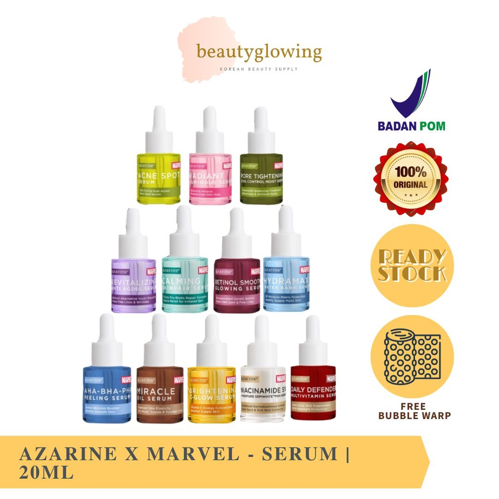 Jual AZARINE SERUM - MARVEL Serum 20ml Miracle Oil PORE TIGHTENING ...