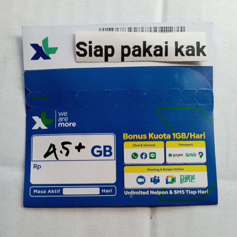Jual kartu perdana xl combo flex 4.5gb (S) | Shopee Indonesia