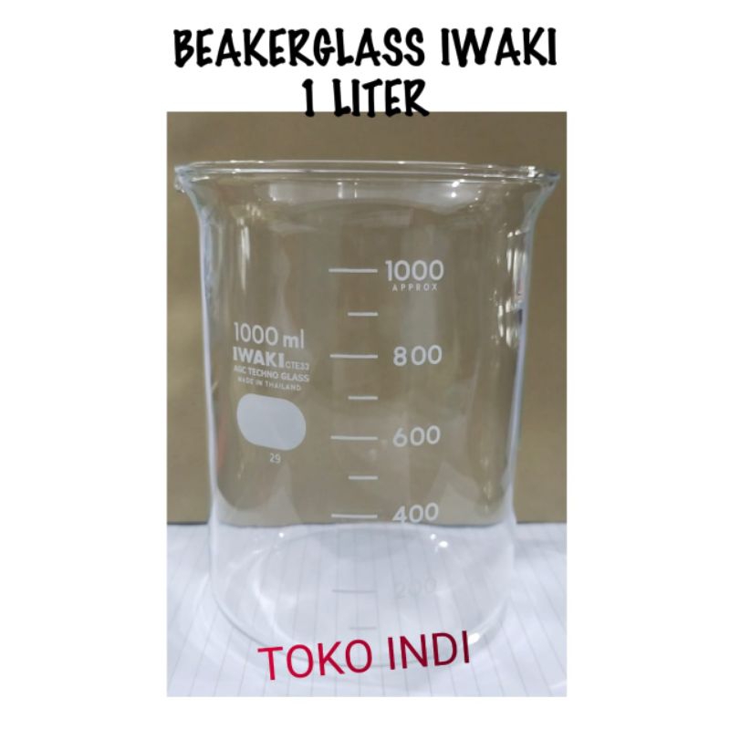 Jual Beaker Glass IWAKI & PYREX 1000 ml/Gelas Kimia/Beakerglass | Shopee Indonesia