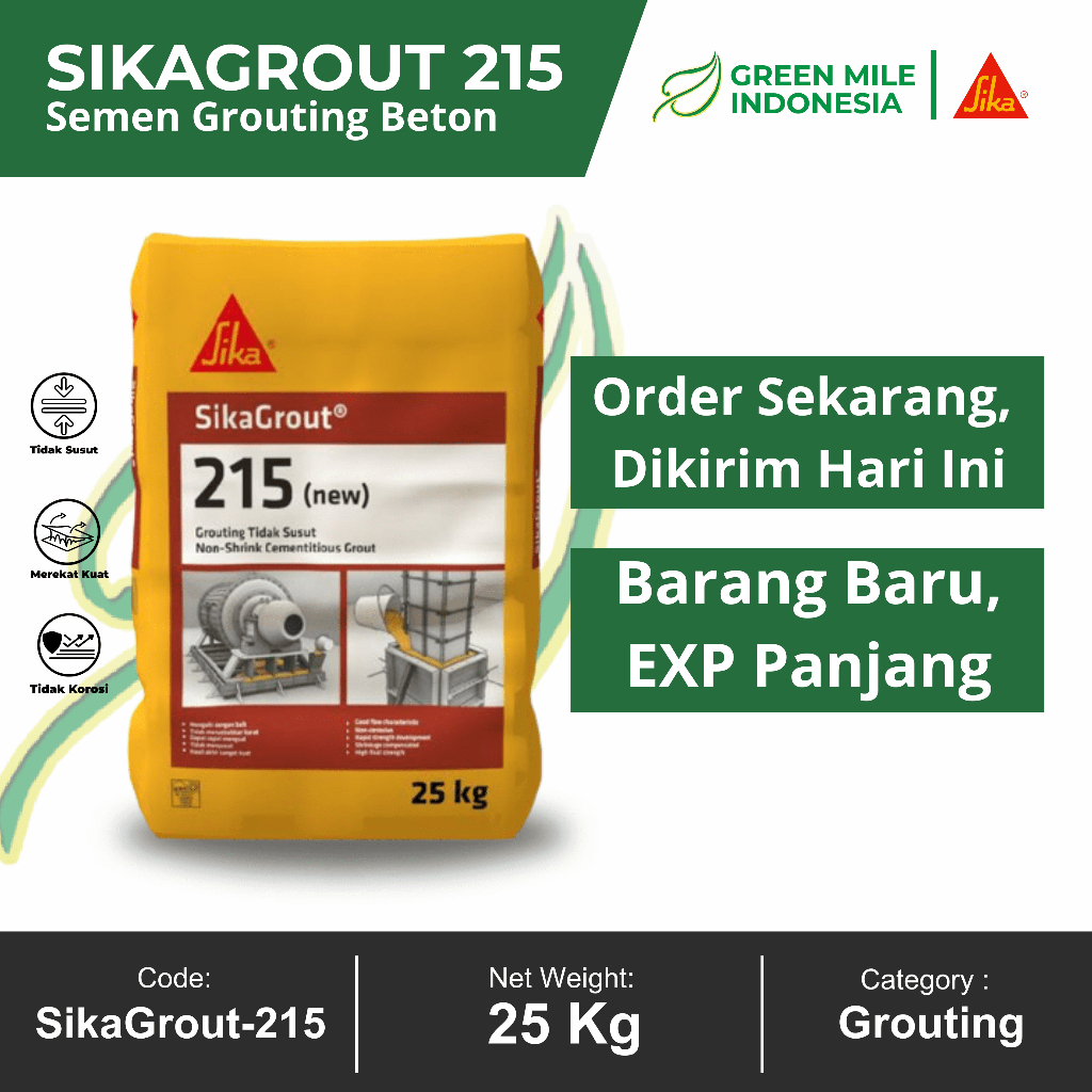 Jual SIKA GROUT 215 (NEW) SEMEN GROUTING (25KG) | Shopee Indonesia