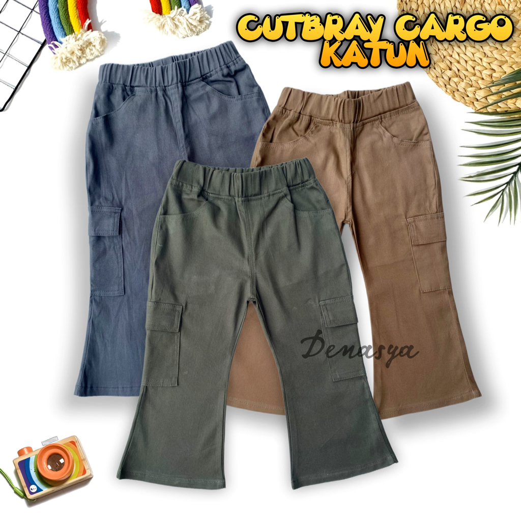 Jual CELANA PANJANG ANAK PEREMPUAN / CUTBRAY CARGO KATUN ANAK 1-10 TAHUN / BAWAHAN CARGO ANAK ...