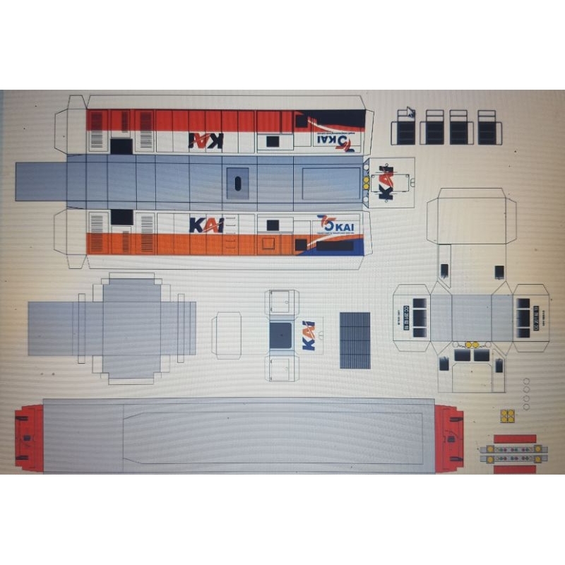 Jual Pola Papercraft Kereta Api KAI CC201 | Shopee Indonesia