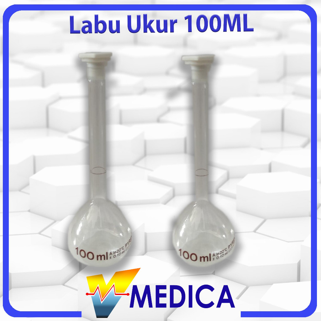 Jual Labu Ukur 100ml Glass Stopper / Volumetric Flask | Shopee Indonesia