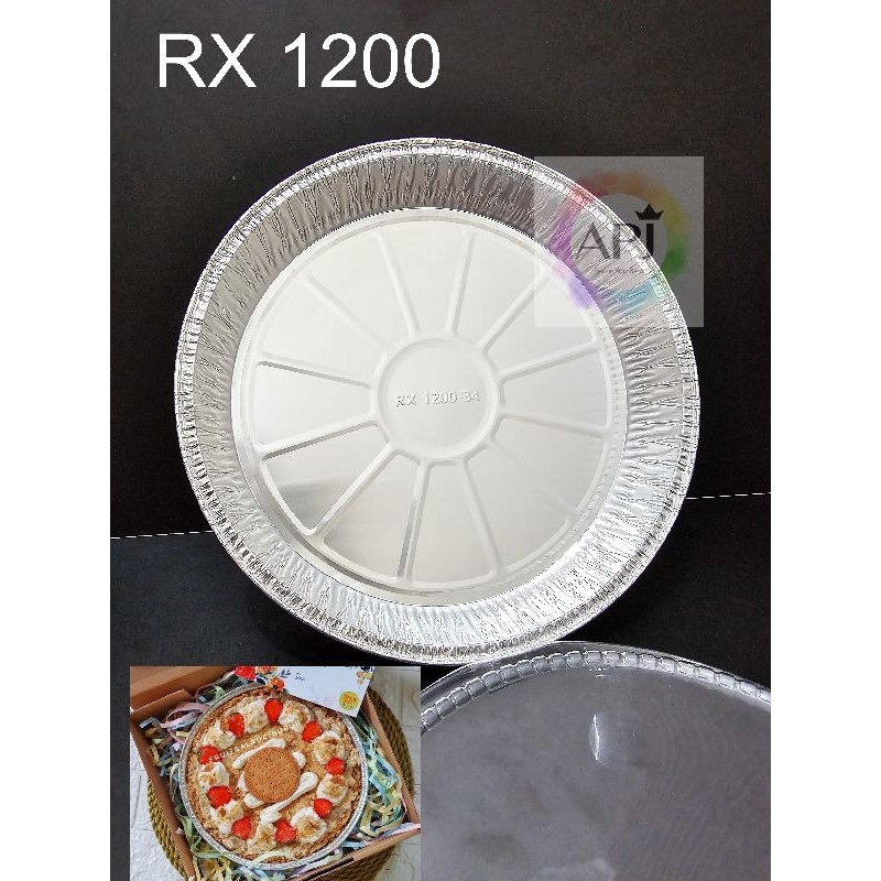 Jual Alumumium Tray RX 1200 Bulat Besar / RX 1200 + TUTUP / Tray Pie ...