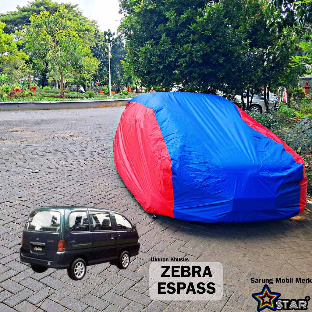 Jual Body Cover ZEBRA ESPASS Merah Atas Biru Sarung Mobil Warna PREMIUM ...
