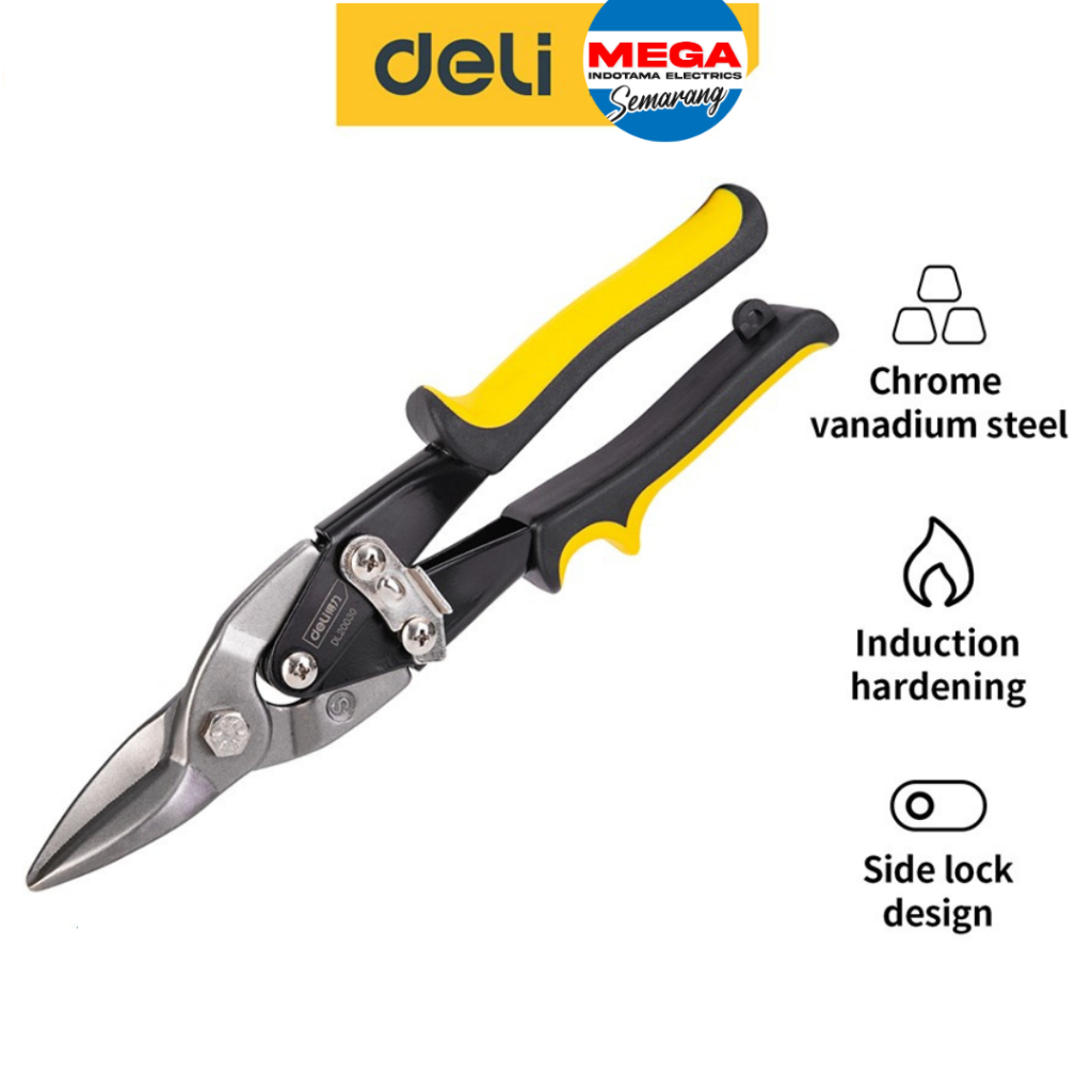 Jual Deli Gunting Seng 10 inch Gunting Plat Baja Ringan Aviation Snip ...
