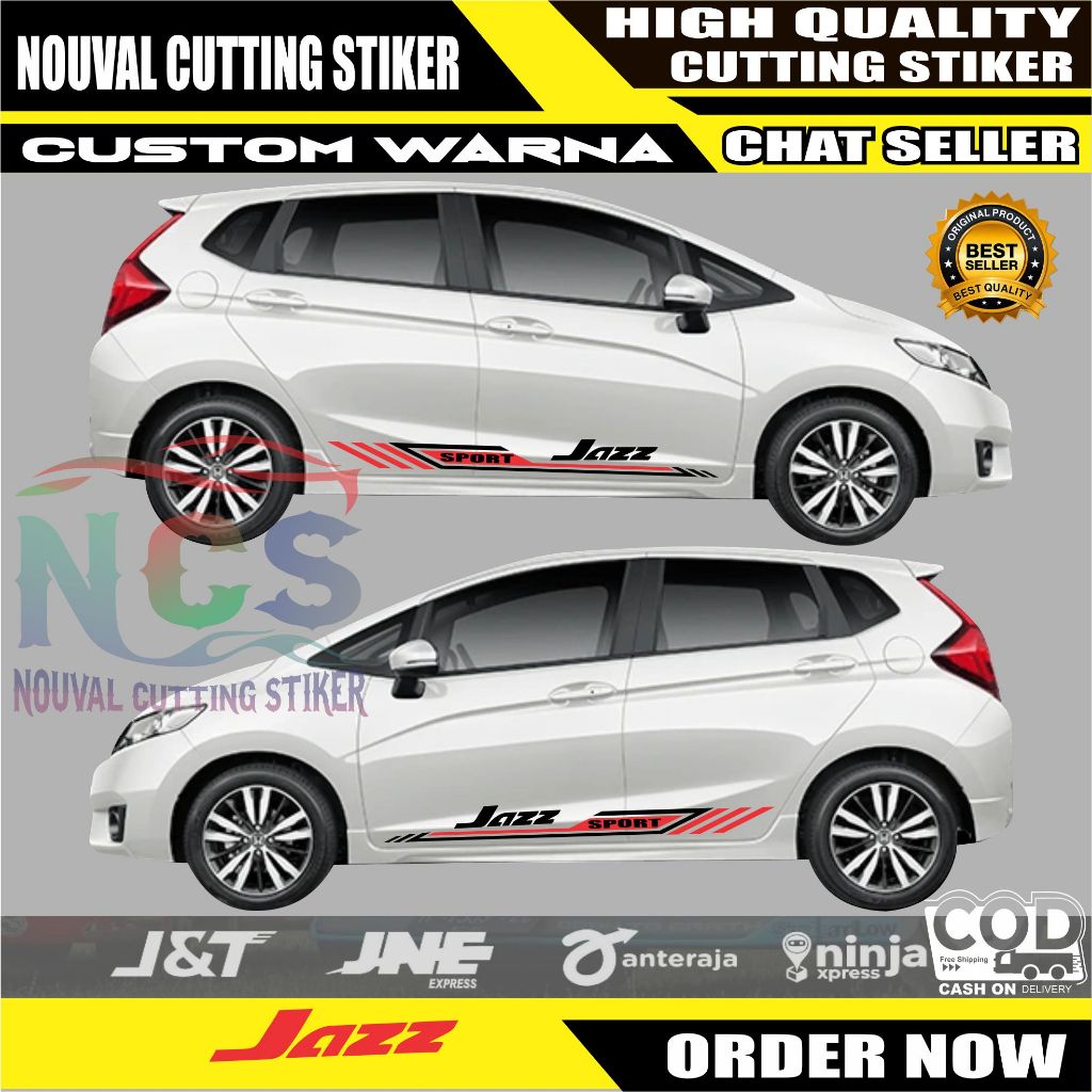 Jual Stiker Sticker Cutting Mobil Lis Variasi Body Samping Jazz Sport ...