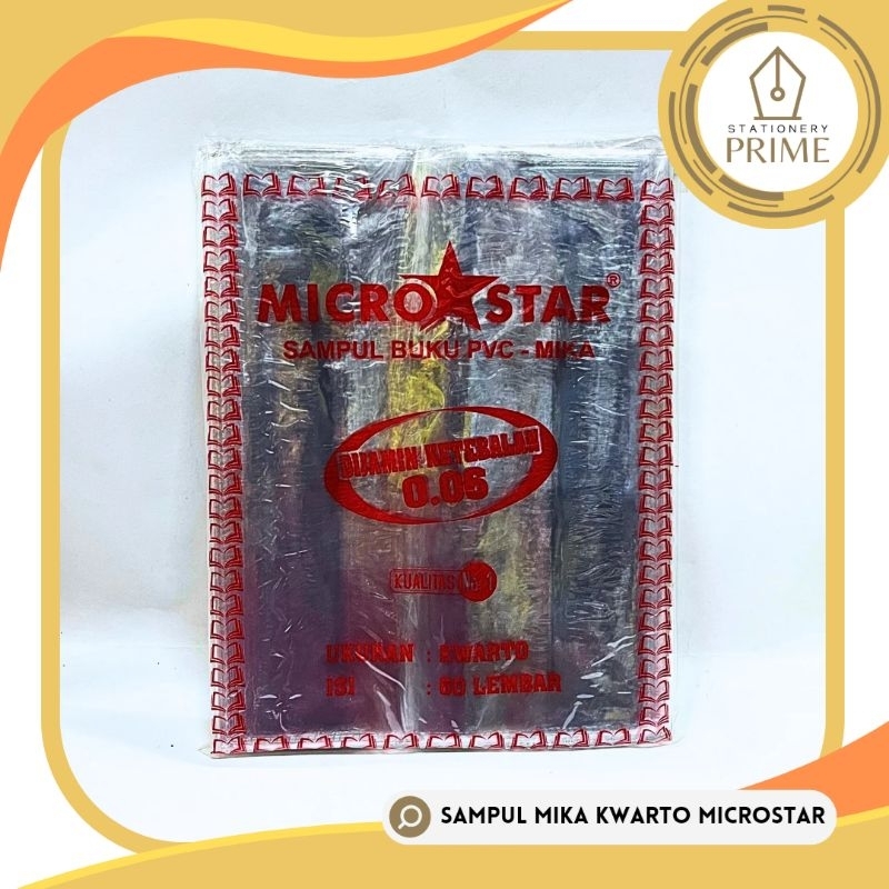 Jual Sampul Buku Mika Kwarto MICRO STAR (1 PAK isi 60 Lembar) | Shopee ...