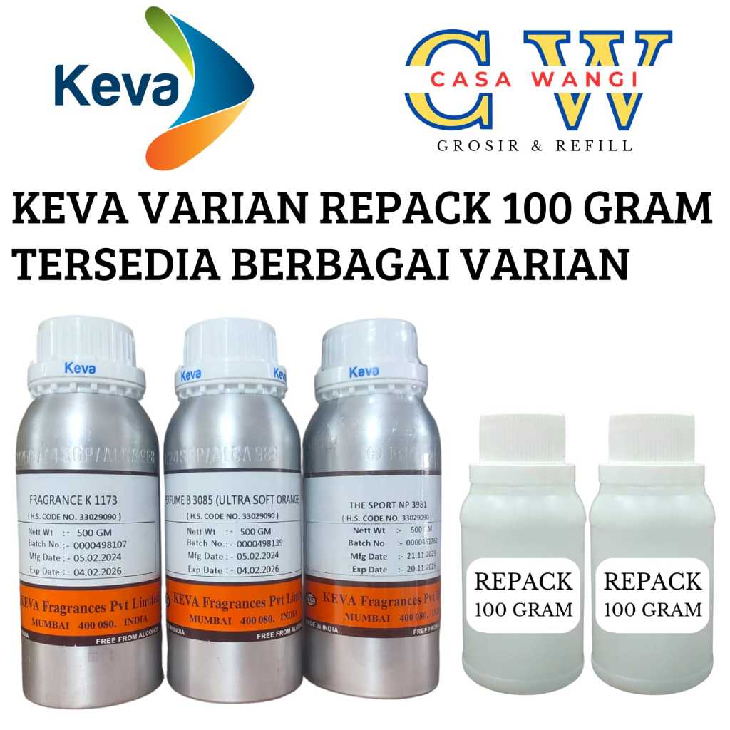 Jual (100 GR) PRODUK KEVA REPACK 100 GRAM.BIBIT PARFUM DARI KEVA ...