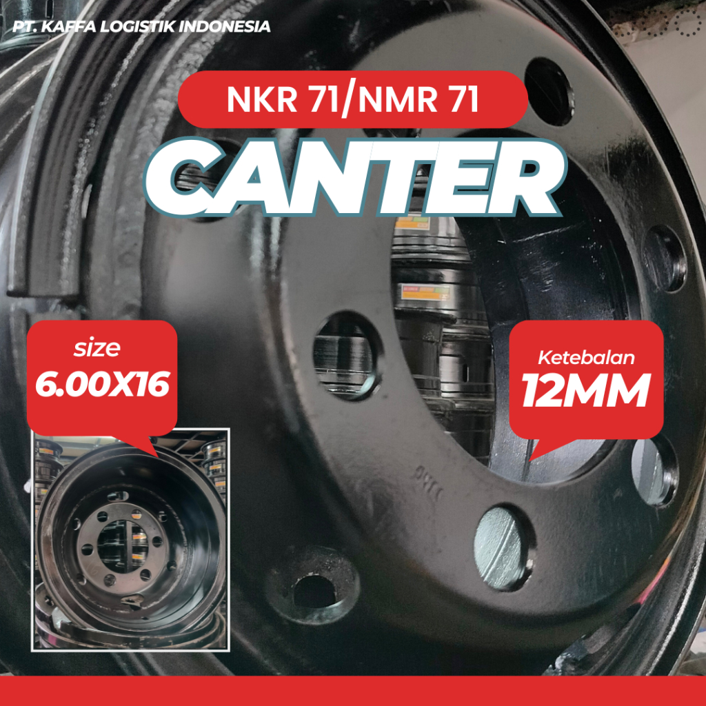 Jual VELG SET CANTER / ISUZU ELF NKR 71 / NMR 71 RING 16 LUBANG 6 TEBAL ...