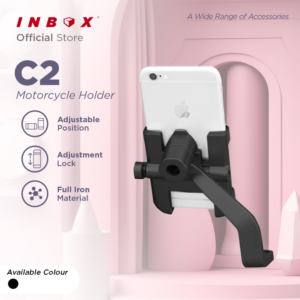 Jual Holder HP Motor Spion Bahan Besi / Full Metal Body C2 Untuk Gojek | Shopee Indonesia