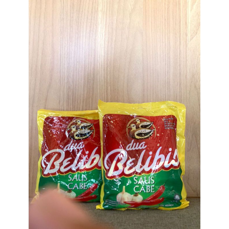 Jual Saus sambal cabe dua belibis sachet 9 gr / saus sambal sachet ...