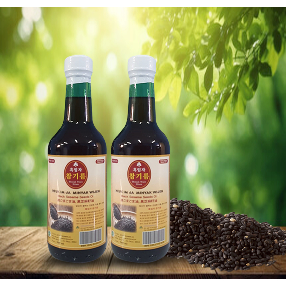 Jual Minyak Wijen Heuk Im Ja /Black Sesame Seeds Oil 360ml | Shopee ...