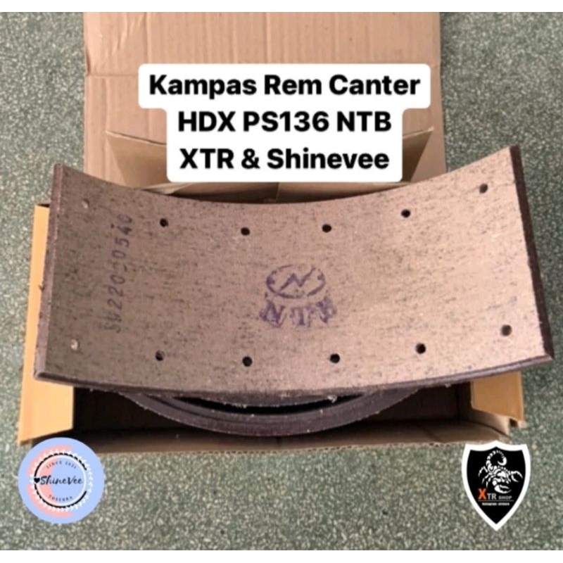 Jual Kampas Rem Canter HDX NTB / Kampas Rem PS136 M040-1 Brake Lining ...