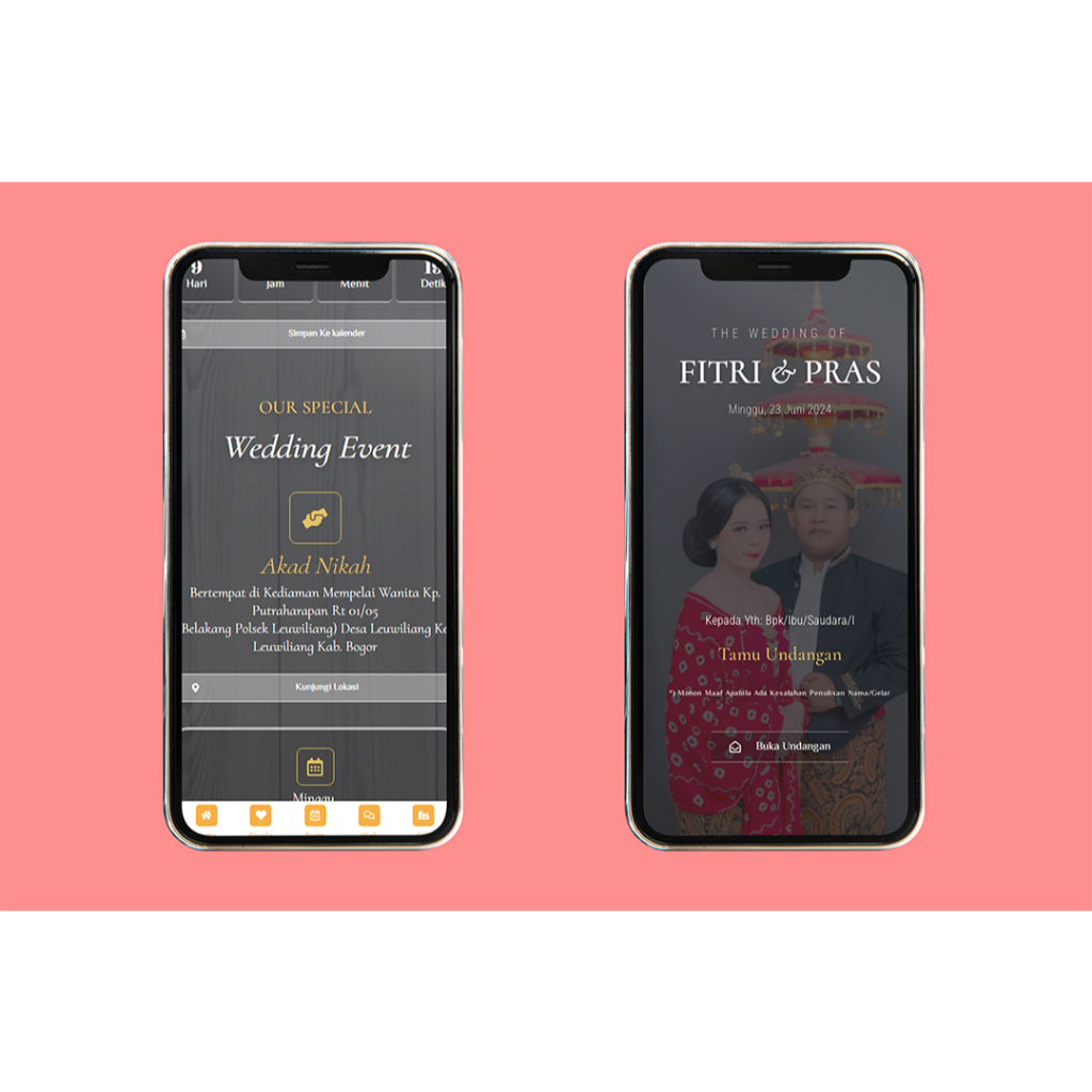 Jual Undangan Digital Website Pernikahan Undangan Digital Web ...