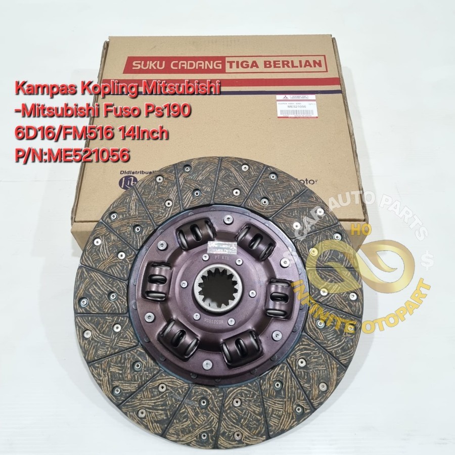Jual PLAT KAMPAS KOPLING CLUTCH DISC ASSY FUSO PS190 6D16 PS-190 14 ...