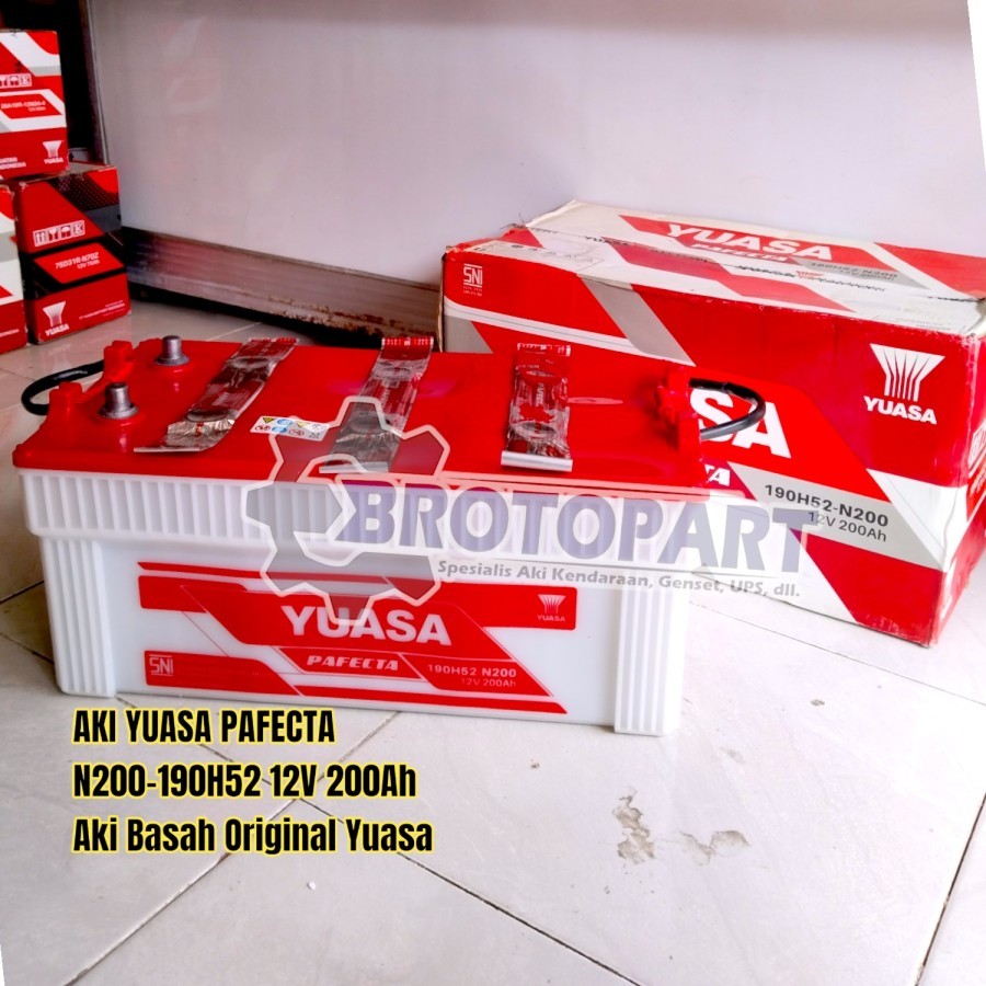 Jual Aki YUASA N200 190H52 Aki Basah 12Volt 200Ah ORIGINAL YUASA ...
