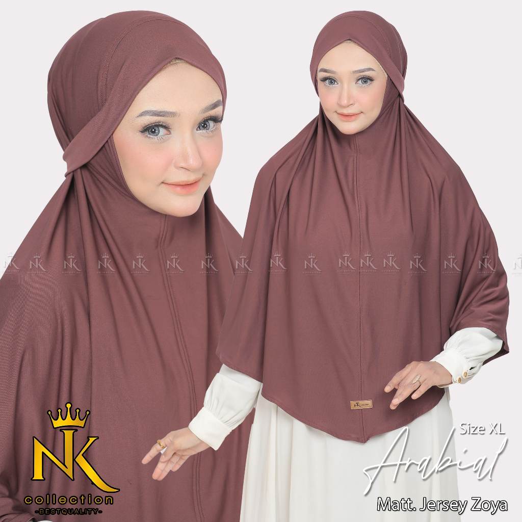 Jual Bergo Arabian Syari Jumbo XL Tali Non Pad Jersey By NK Collection | Shopee Indonesia