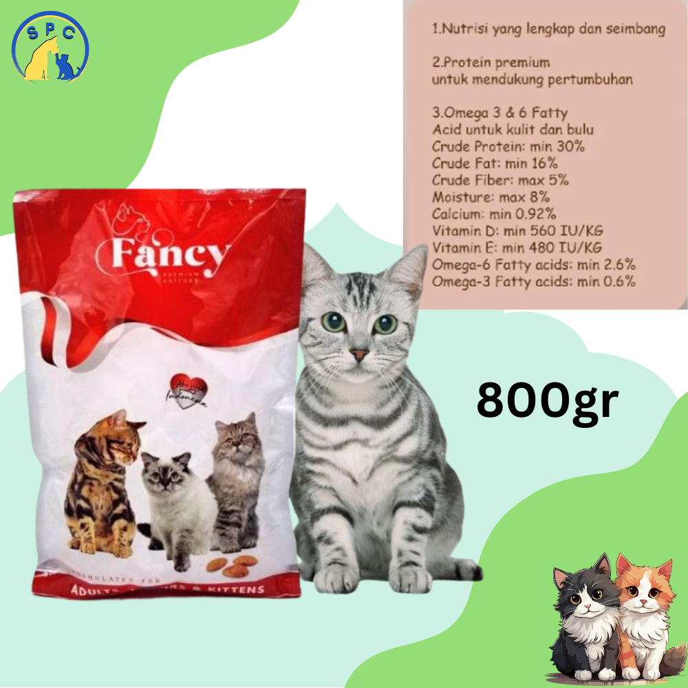 Jual Fancy Cat Premium 800g Cat Food For All Life Stage Makanan Kucing ...