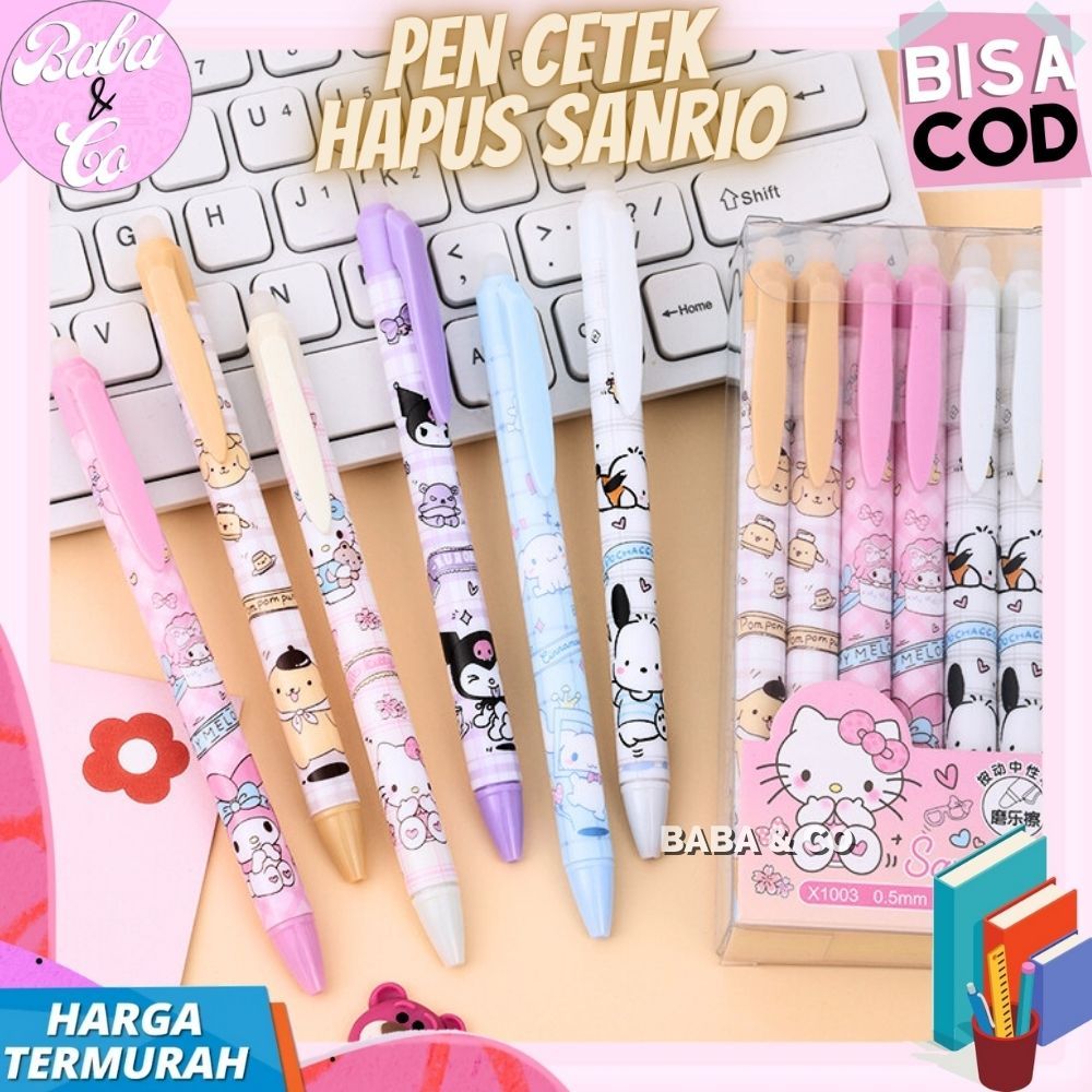 Jual PEN CETEK HAPUS SANRIO PULPEN SANRIO TINTA ERASEABLE PULPEN HAPUS ...