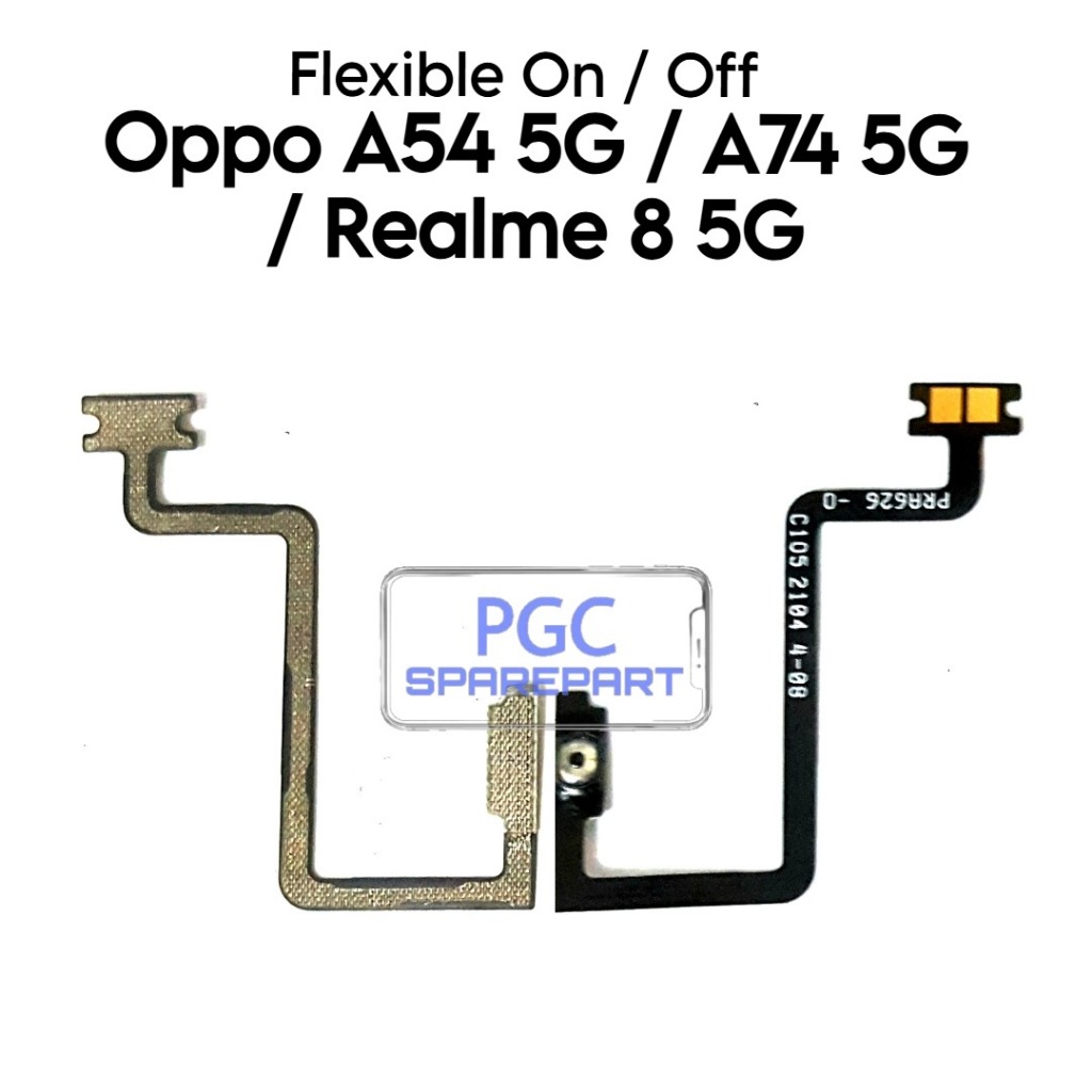Jual Flexible Konektor Power On / Off Oppo A54 5G / A74 5G / Realme 8 5G / CPH2195 / OPG02 ...