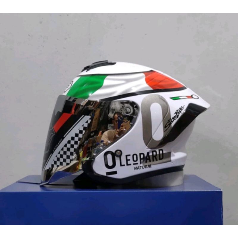 Jual helm JS Armor leopard Helm viral | Shopee Indonesia