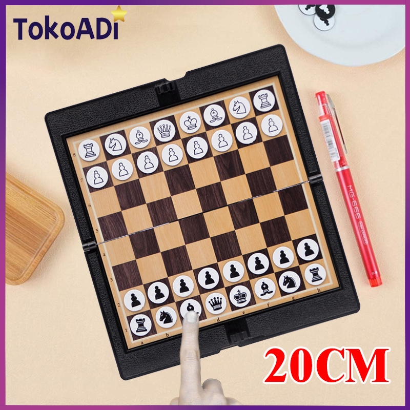 Jual Mini Magnetic Chess Papan Catur Mini Portable Wallet High Quality ...