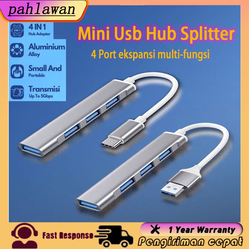Jual Usb hub 3.0/usb port hub 3.0 4 PORT HIGH SPEED 4IN1 FOR LAPTOP PC ...