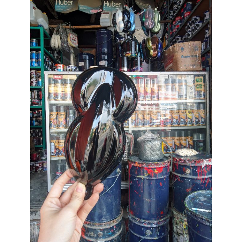 Jual Cat Hitam Pu/cat Hitam super pekat | Shopee Indonesia