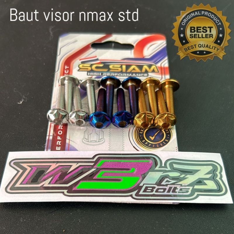 Jual Set baut visor nmax isi 4pcs star h2 stainless baut windsield ...