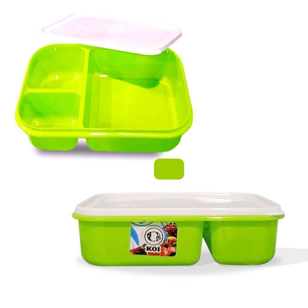 Jual LUNCH BOX SERBAGUNA 3 SEKAT / KOTAK NASI / KOTAK BEKAL | Shopee Indonesia