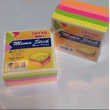 Jual Memo Stick Joyko MMS-1 / Stick Notes Joyko MMS-1 / Joyko 654 Warna ...