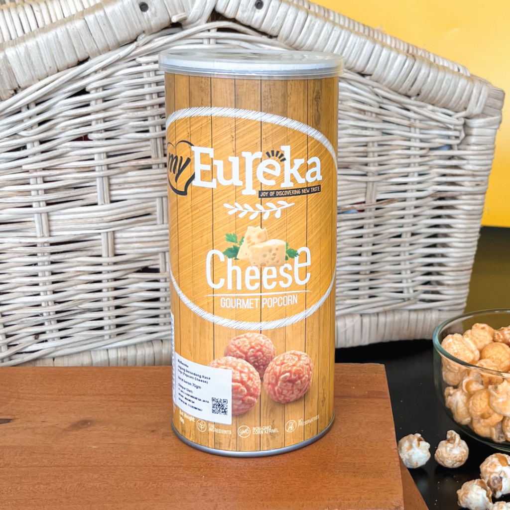 Jual EUREKA POPCORN CHEESE CAN 70g | SNACK CEMILAN IMPORT RASA KEJU ...