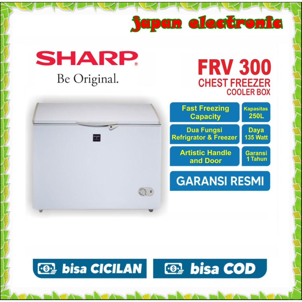 Jual Freezer Sharp murah FRV-300 promo murah original garansi reesmi ...