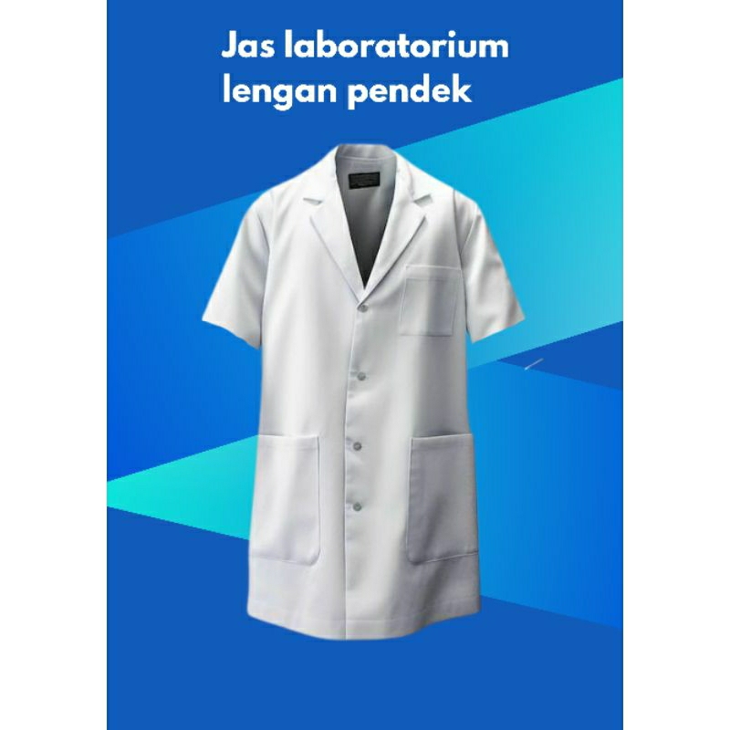 Jual Jas laboratorium jas lab jas laboratorium lengan pendek baju lab ...