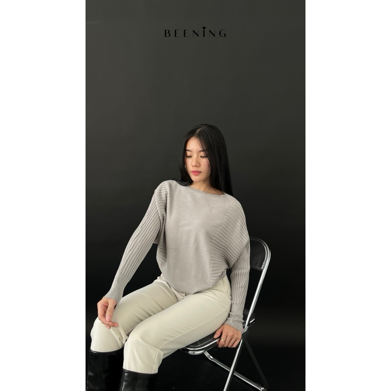 Jual BEENING | Luna Batwing Knit Top | Shopee Indonesia