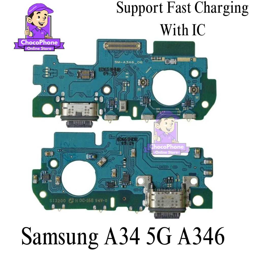 Jual Flexible Papan Cas Samsung A34 5G A346 Flexibel Charger Board Fast Charging Original ...
