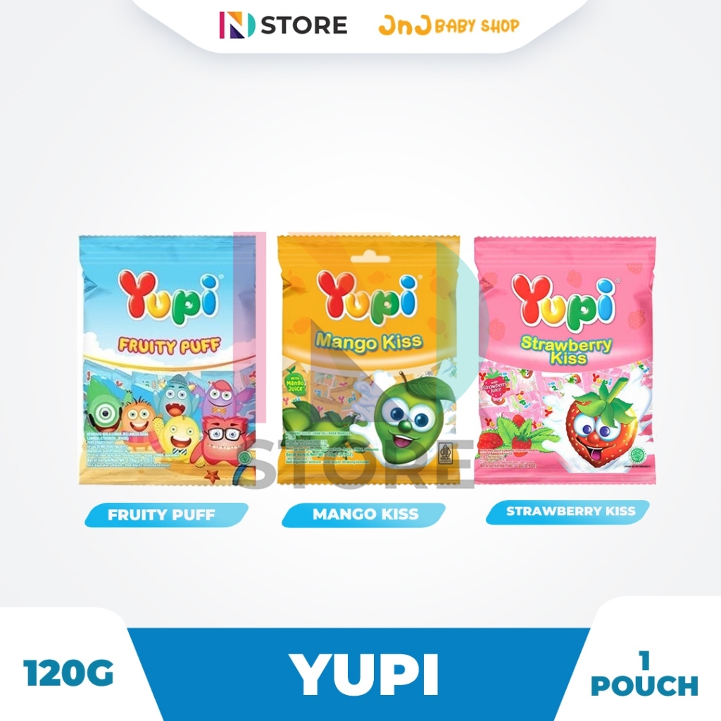 Jual Yupi Strawbery Kiss/Fruity Puff/Mango kiss Kemasan 120G | Shopee ... Jual Yupi Strawbery Kiss/Fruity Puff/Mango kiss Kemasan 120G | Shopee ...