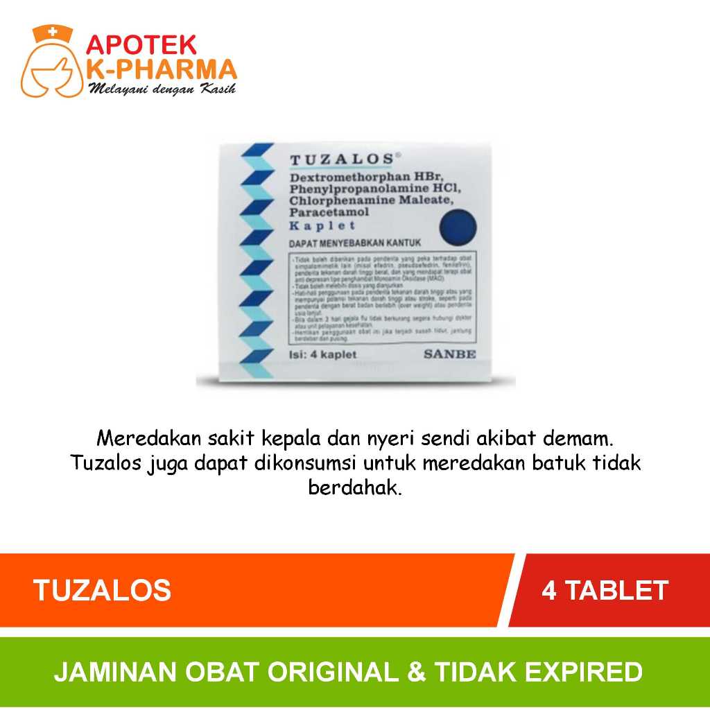 Jual Tuzalos Strip Isi 4 Tablet Obat Original | Shopee Indonesia