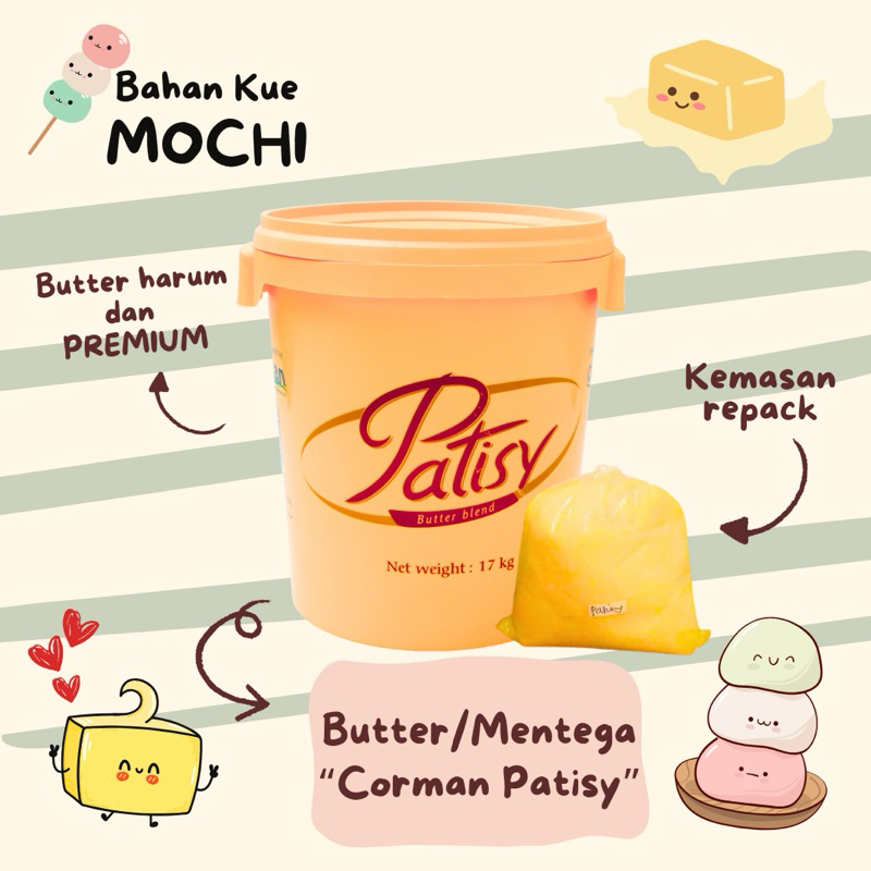 Jual Mentega Corman Patisy 100gr / Butter Corman Patisy 100gr Repack ...